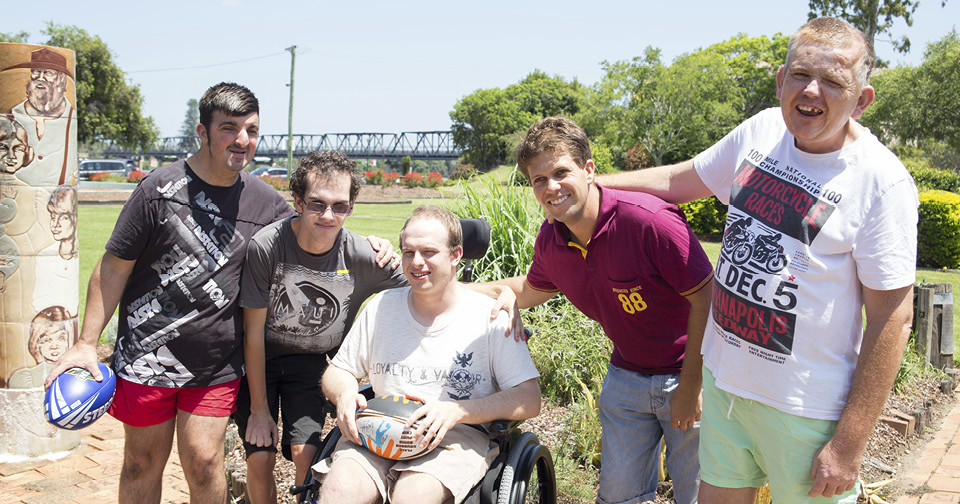 Raymond Clough having fun with his peers and socialising - Northcott