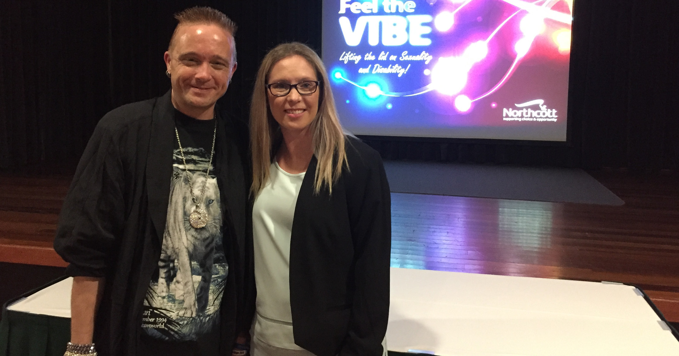 Northcott customer Paul with Northcott staff member Laura. - Northcott