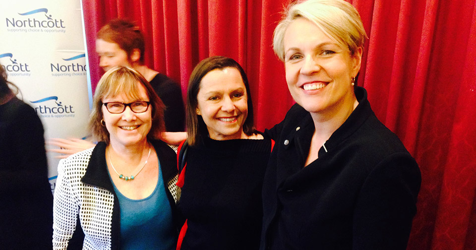 Northcott CEO Kerry Stubbs, Debbie Frail and Tanya Plibersek - Northcott