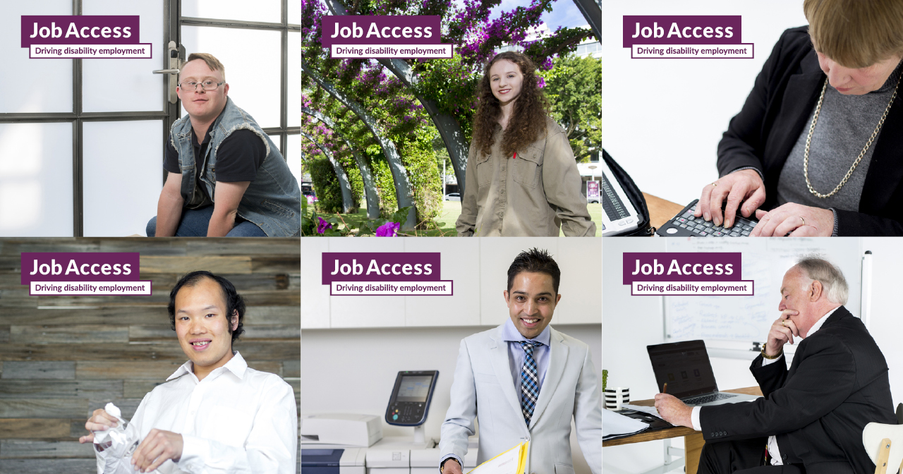 Six posters available for download on the JobAccess website designed to drive disability ...