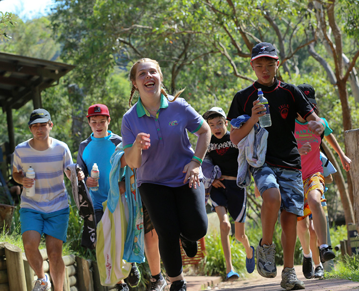 Teenagers with disability enjoying a short outing purchased from ...