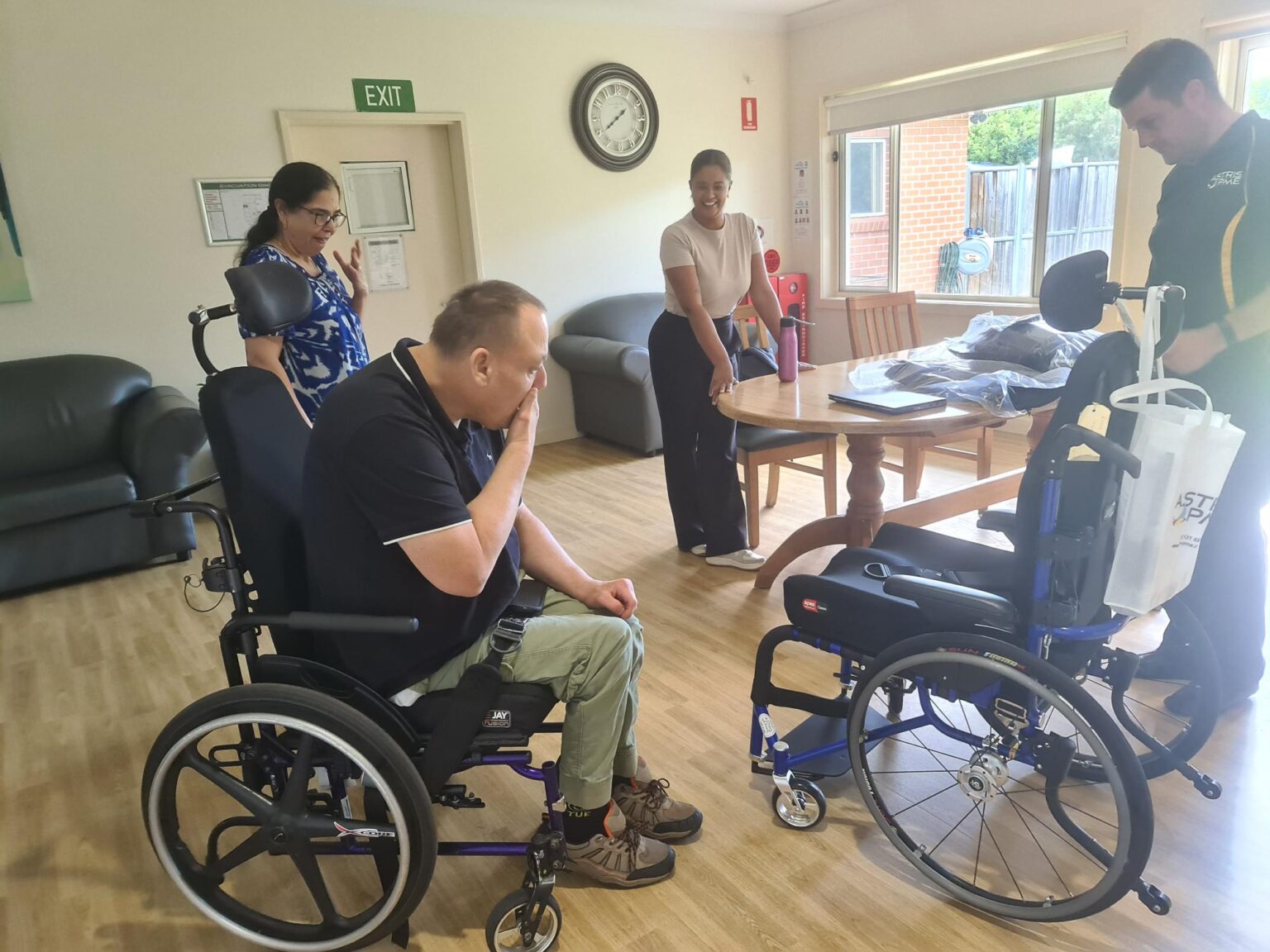 Ronald is thriving in his new wheelchair - Northcott